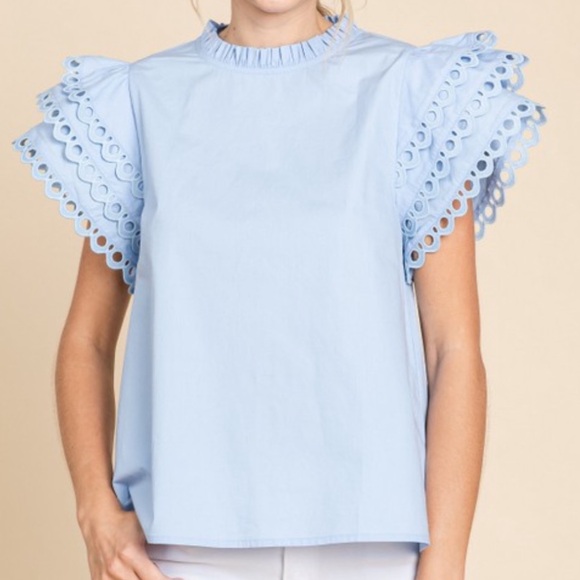JODIFL | Tops | Baby Blue Top | Poshmark